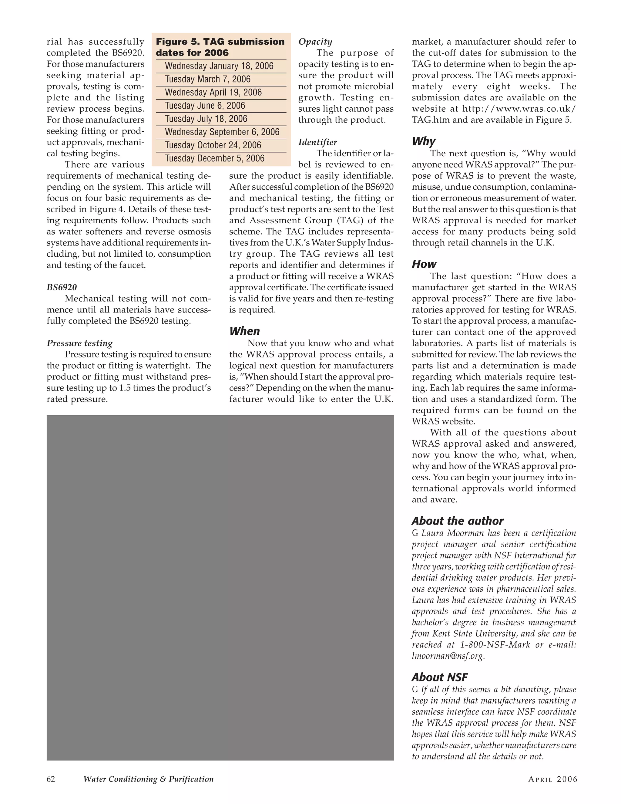 Water Matters - Who, What, Why, When & How of WRAS Approval | PDF