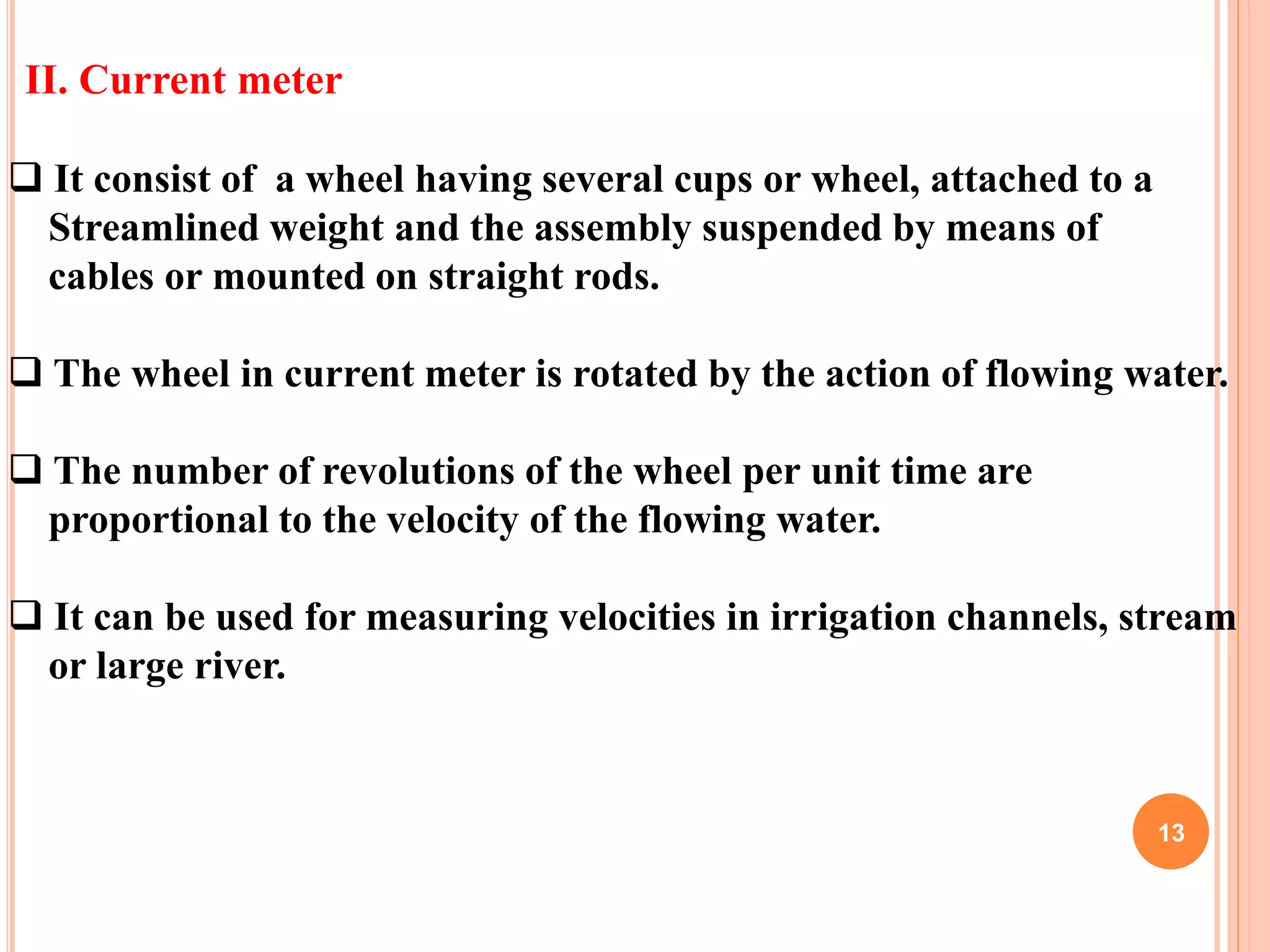 Water measurement | PPTX