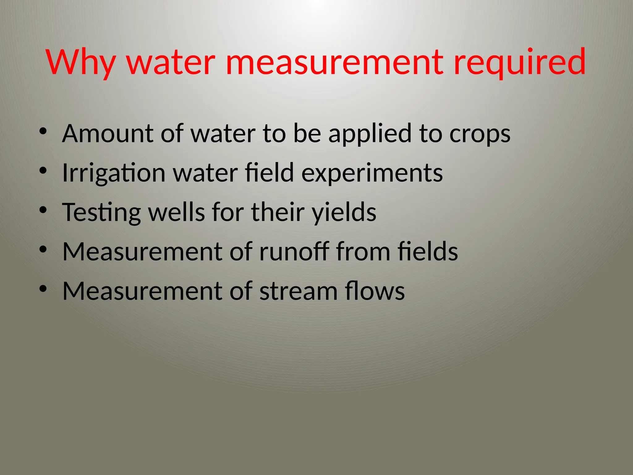 WaterMeasurement agriculture- Lect-10.pptx