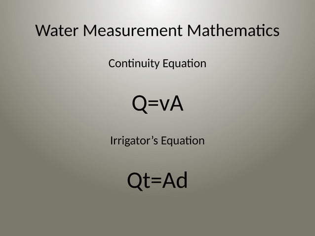 WaterMeasurement agriculture- Lect-10.pptx