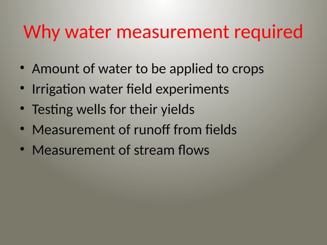 WaterMeasurement agriculture- Lect-10.pptx