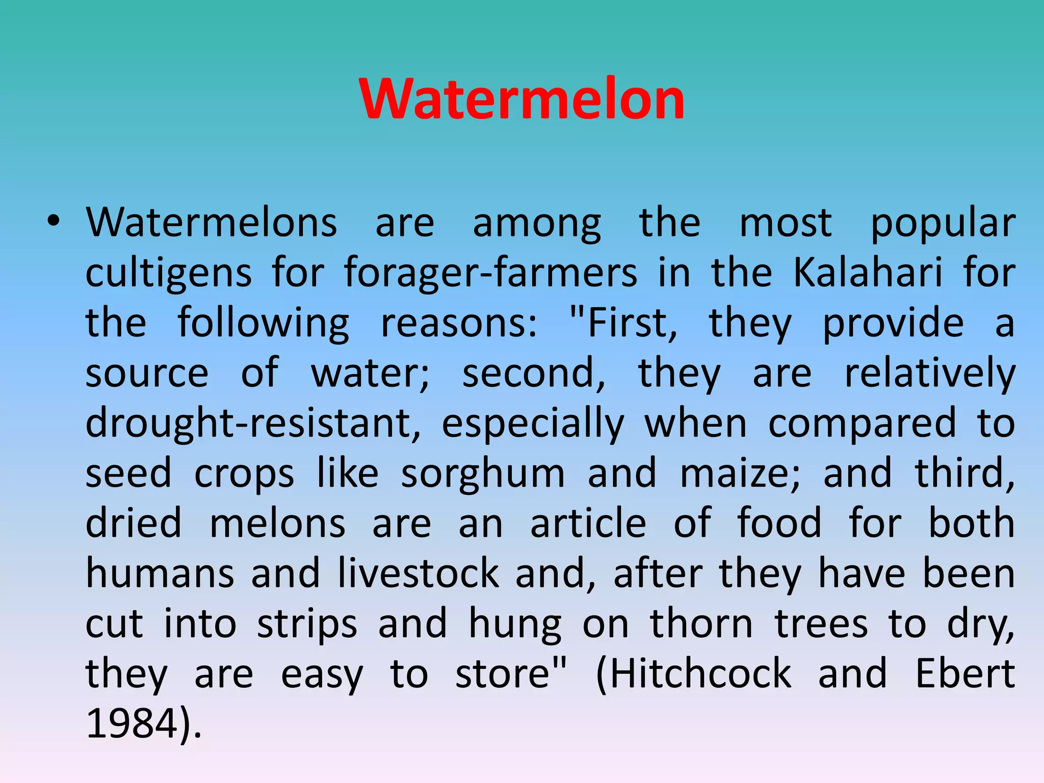 Watermelon breeding | PDF