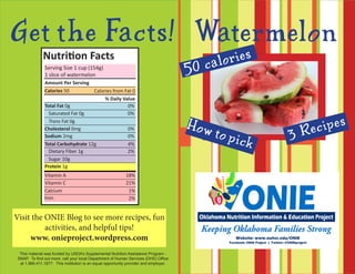 Watermelon Facts Brochure | PPT