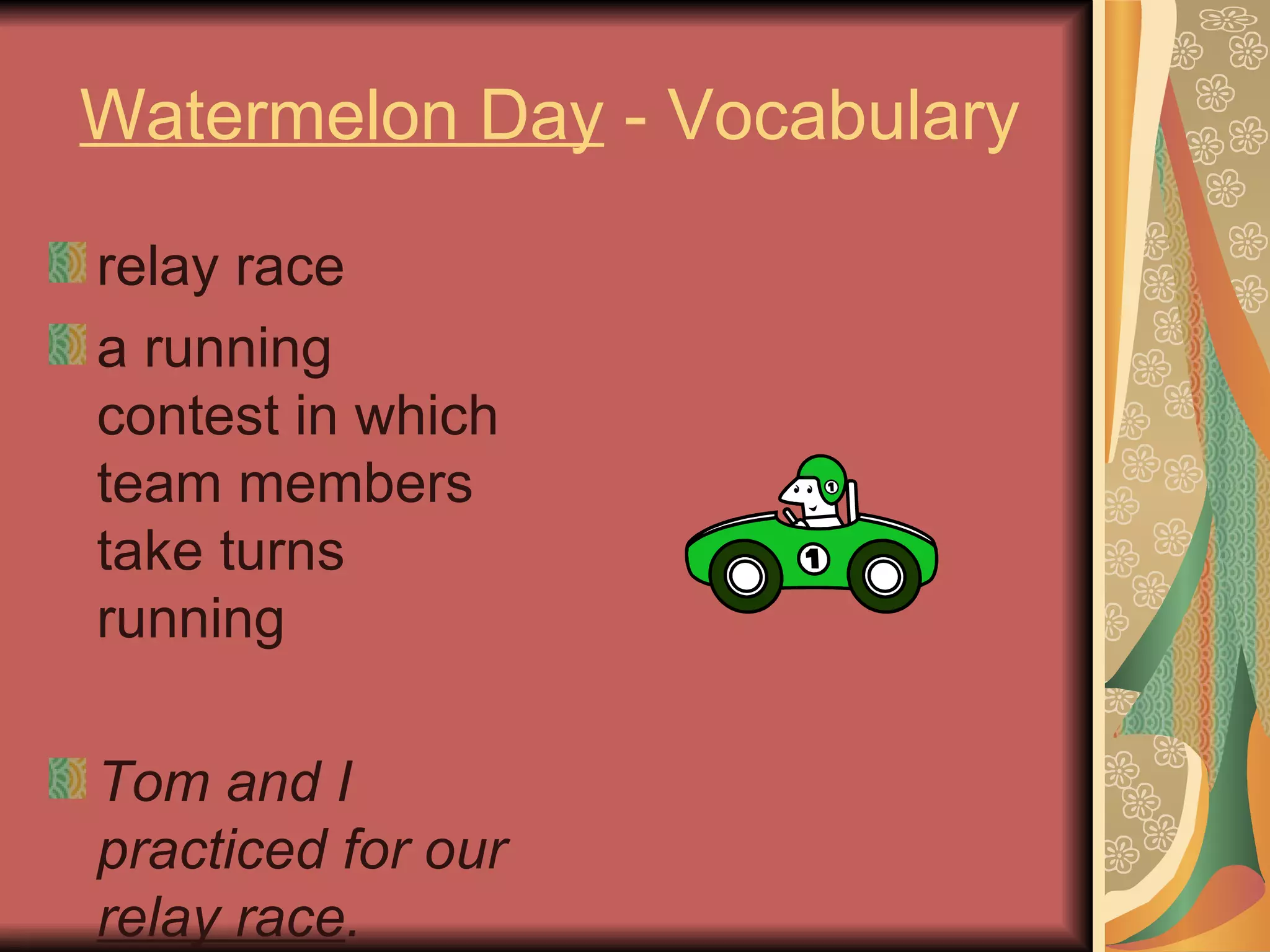 Watermelon Day Vocabulary | PPT
