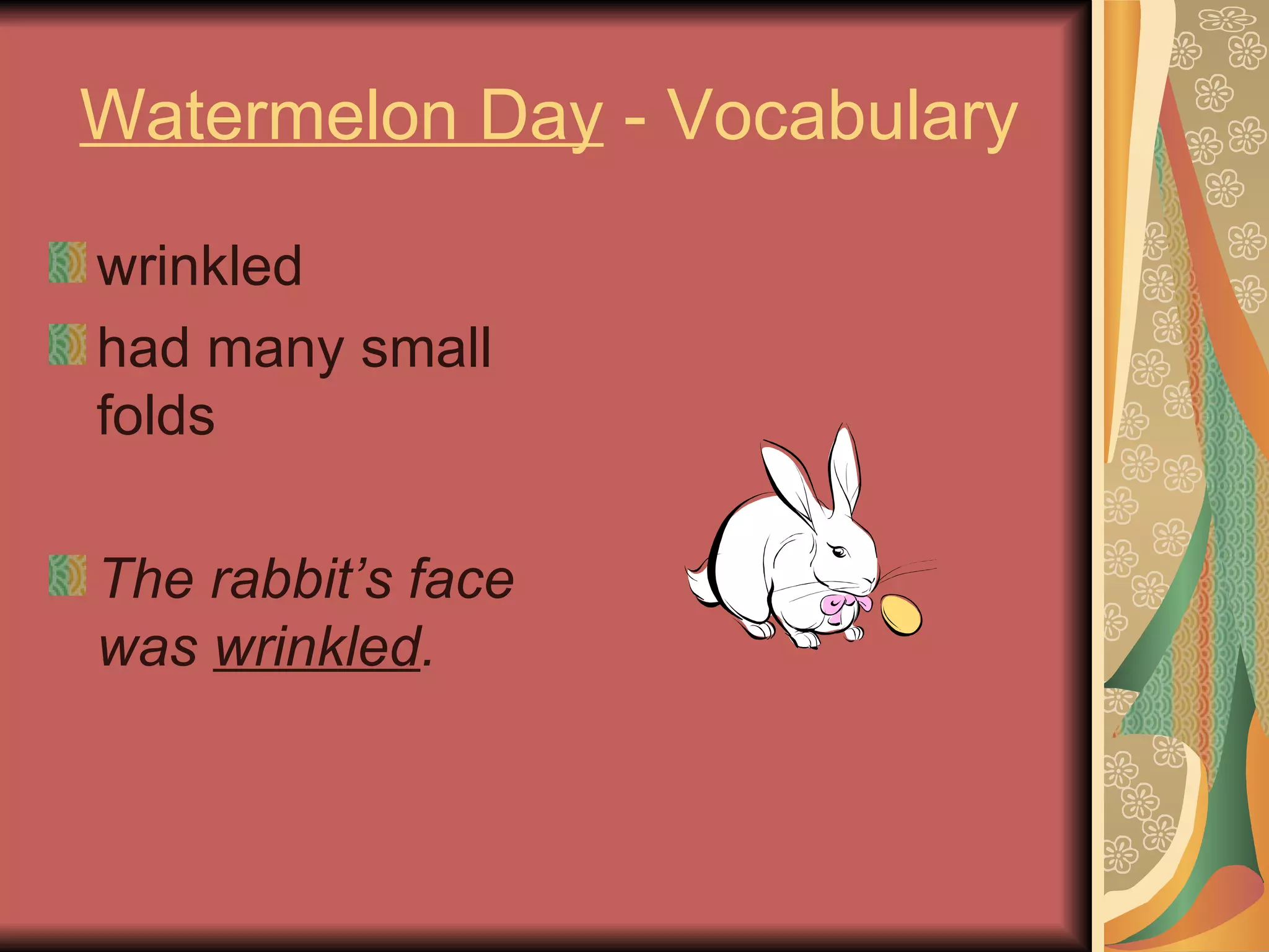 Watermelon Day Vocabulary | PPT