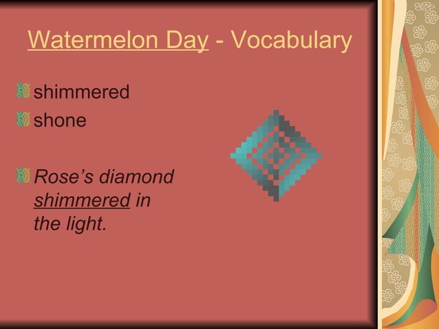 Watermelon Day Vocabulary | PPT