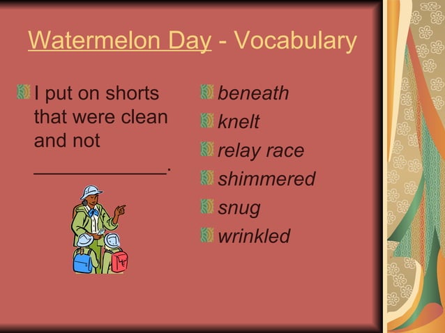 Watermelon Day Vocabulary | PPT