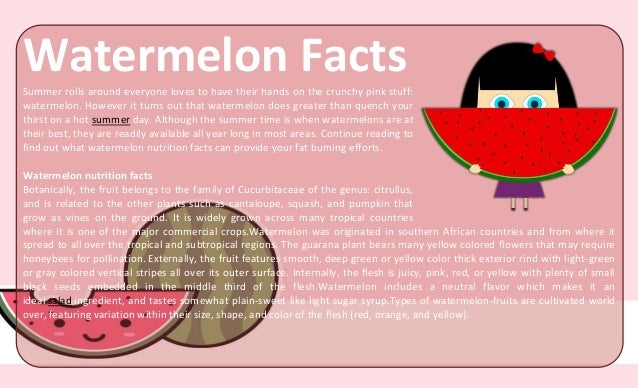 Watermelon facts