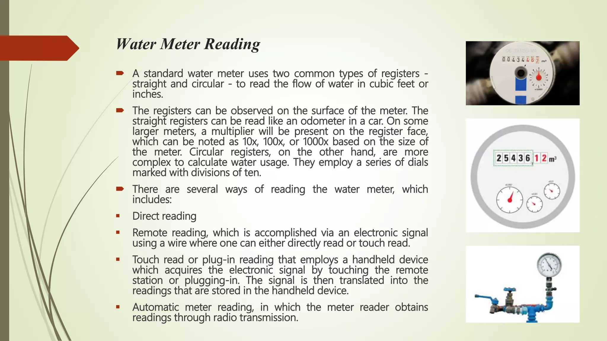 Water meters and its uses by Mohd Kashif | PPTX
