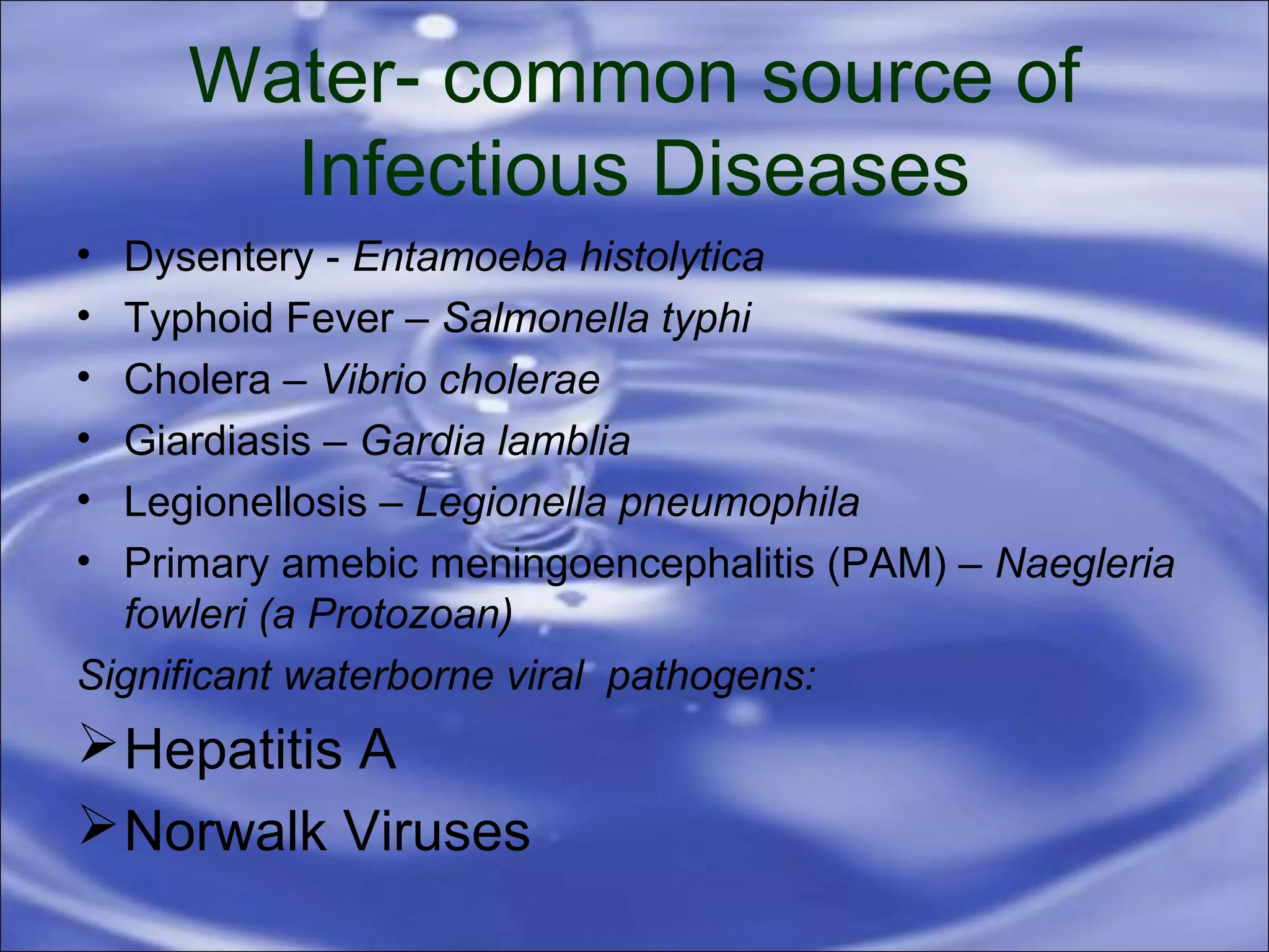 Water microbiology | PPT
