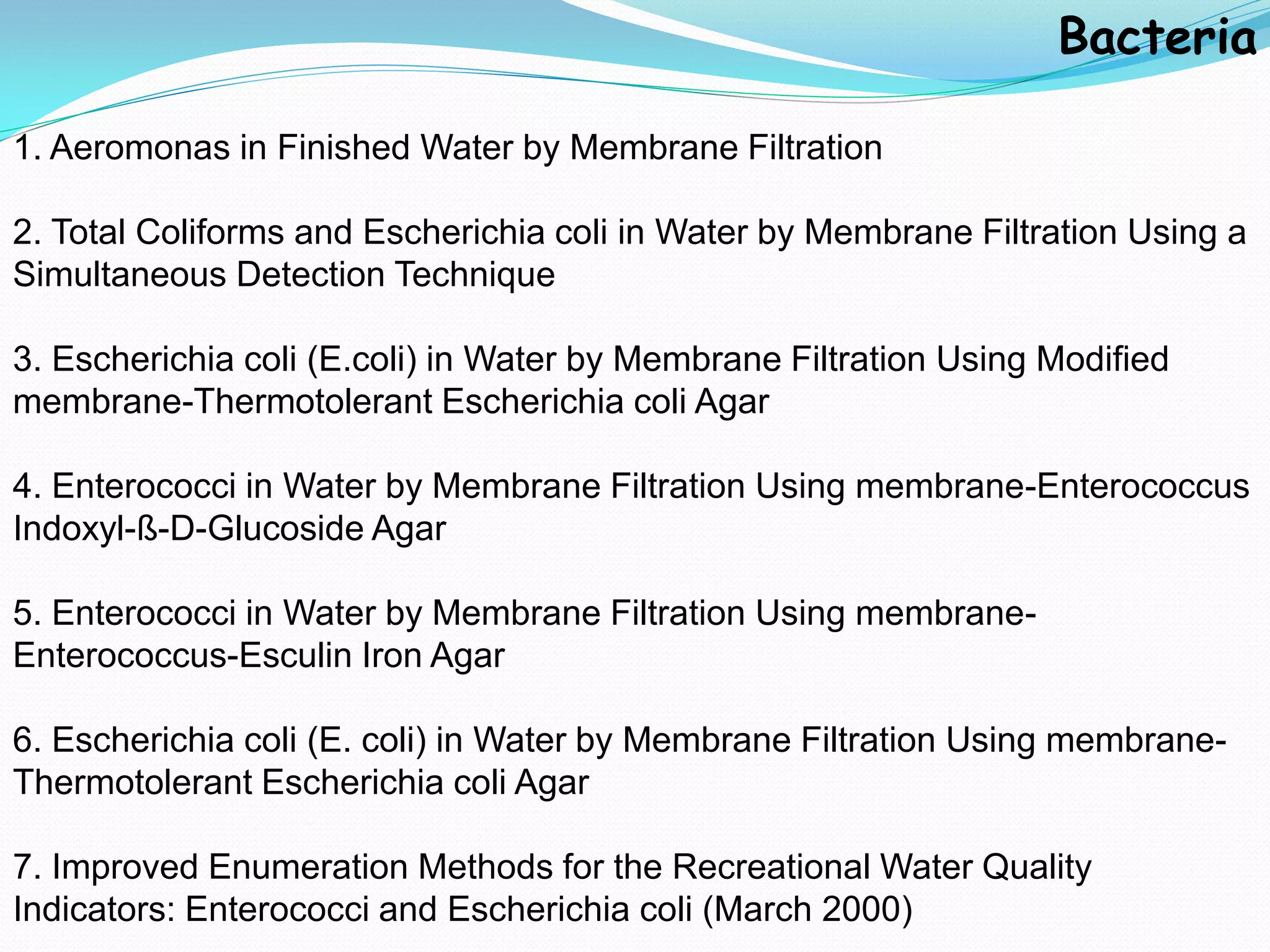 Water microbiology | PDF