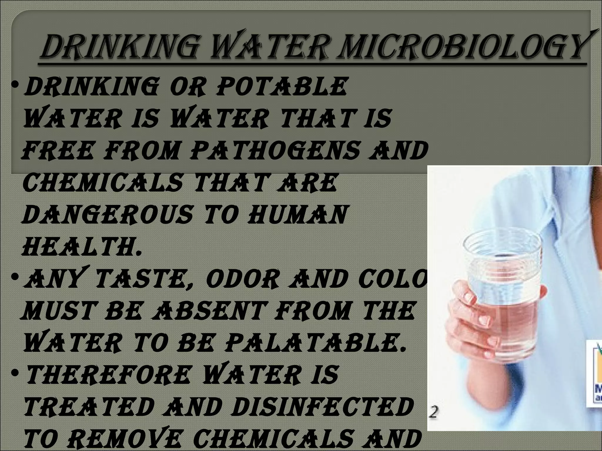 Water microbiology | PPT