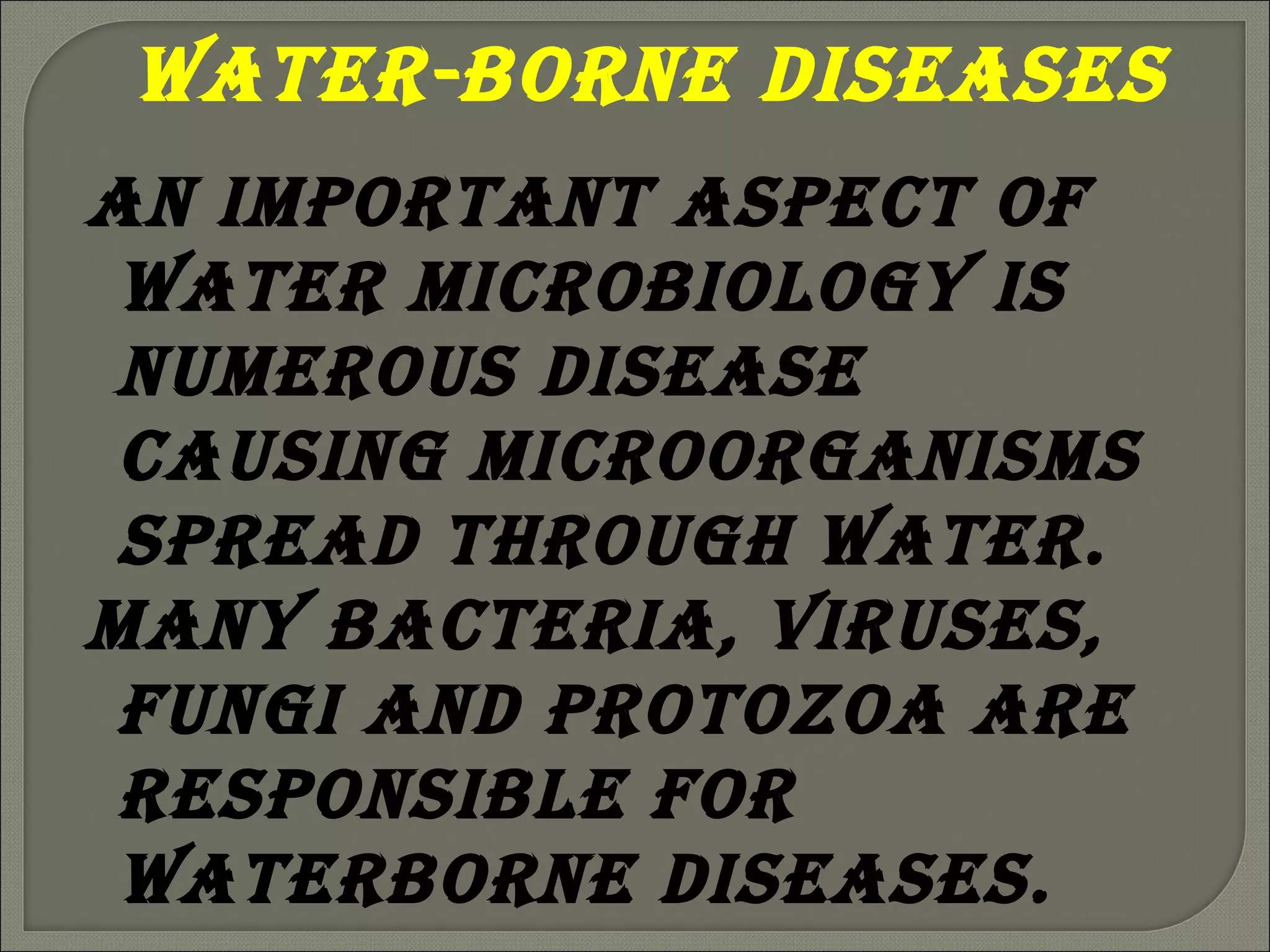 Water microbiology | PPT
