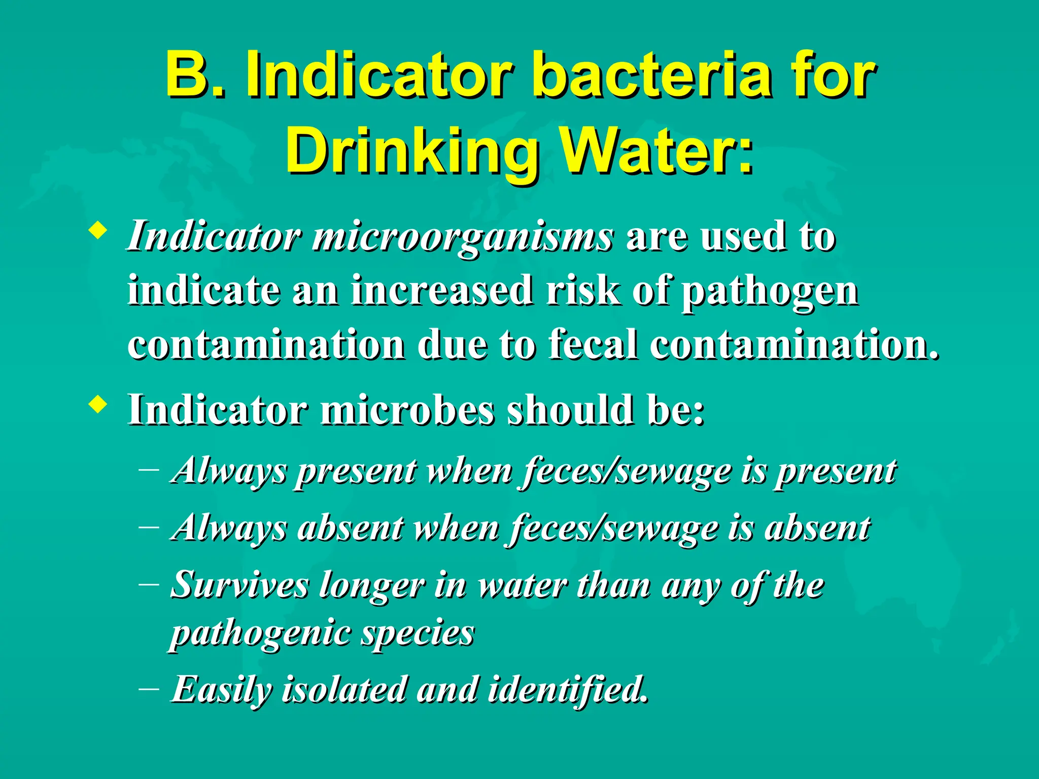 water microbiology.ppt for undergraduate | PPT | Chemistry | Science