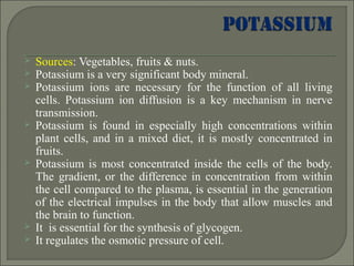 Water and Mineral Metabolism | PPT