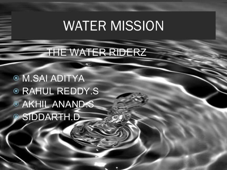 Water mission 3