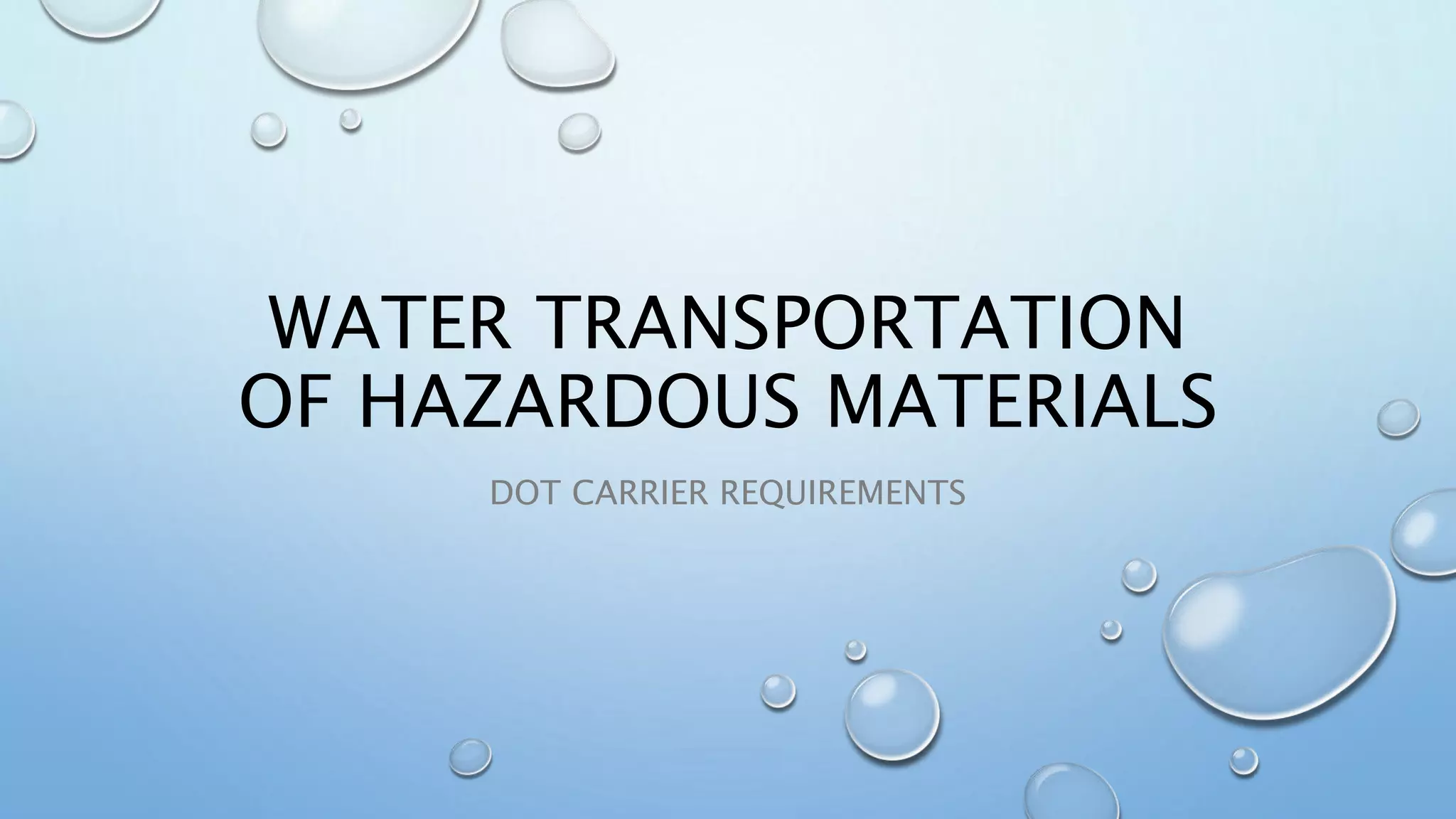 Water module 6d presentation (modified for fibro chem) | PPTX