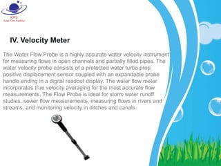 Water monitoring instruments | PPT