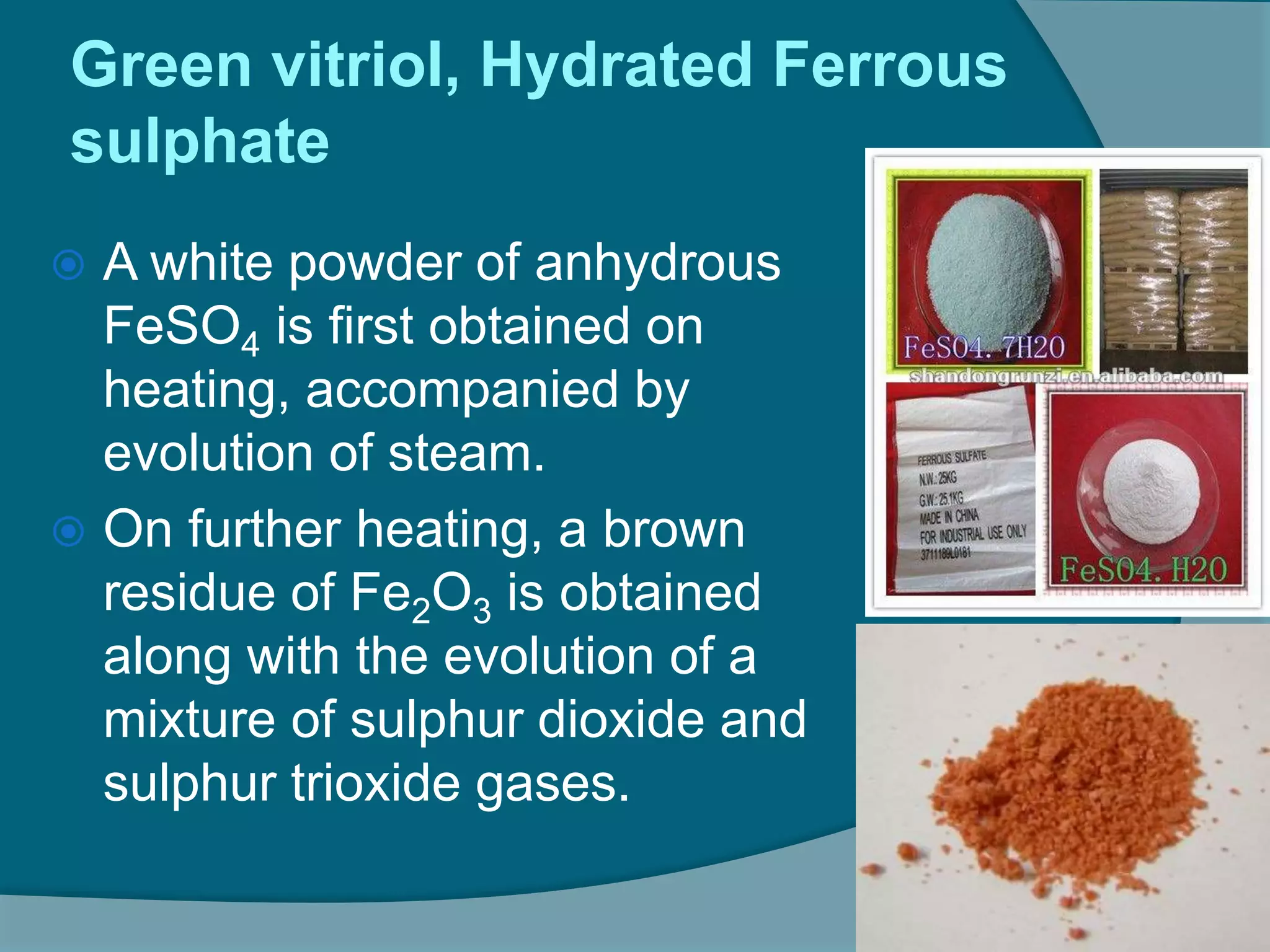 Water of Crystallisation | PPTX