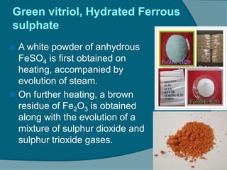 Water of Crystallisation | PPTX