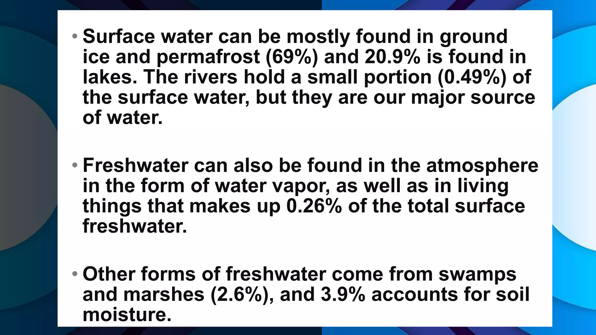 Water on earth | PPTX