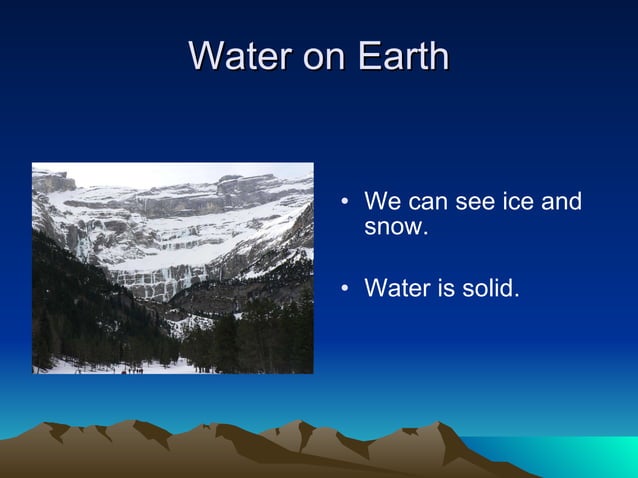 Water on earth 1 | PPT