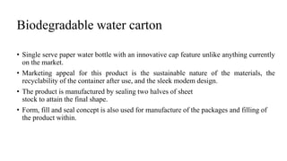 Water packaging | PPTX