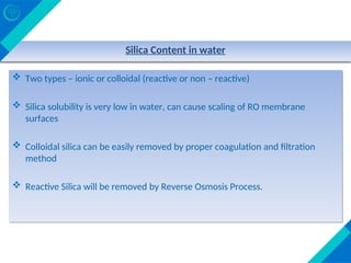 The silt density index is a measure for the fouling capacity of water | PPT