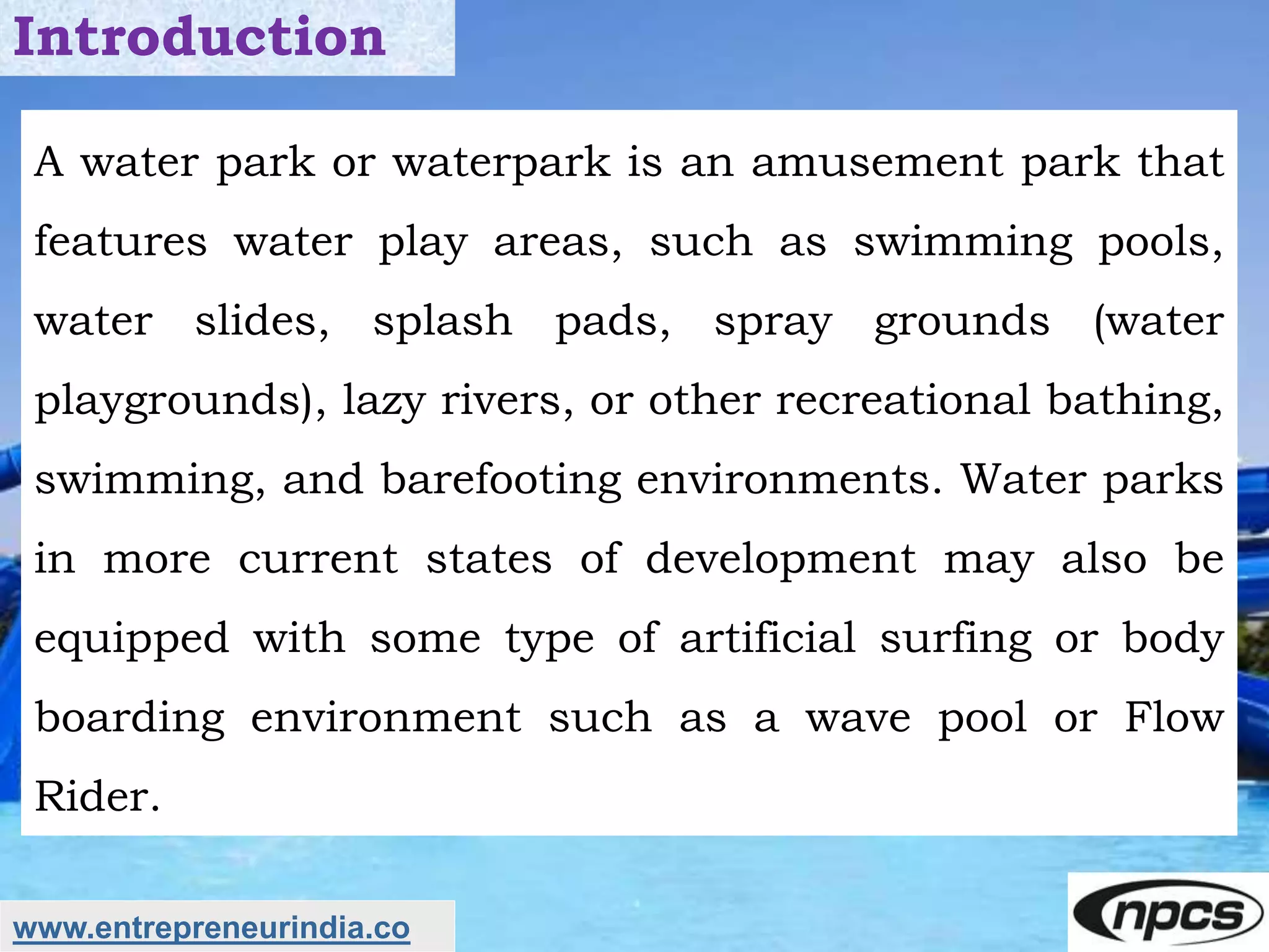 Water Park- How to Open Water Park | PPTX