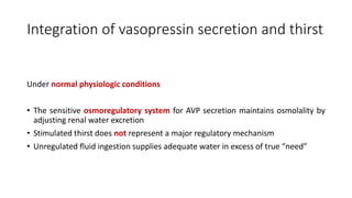 Physiology of water balance and Hypernatremia | PPTX