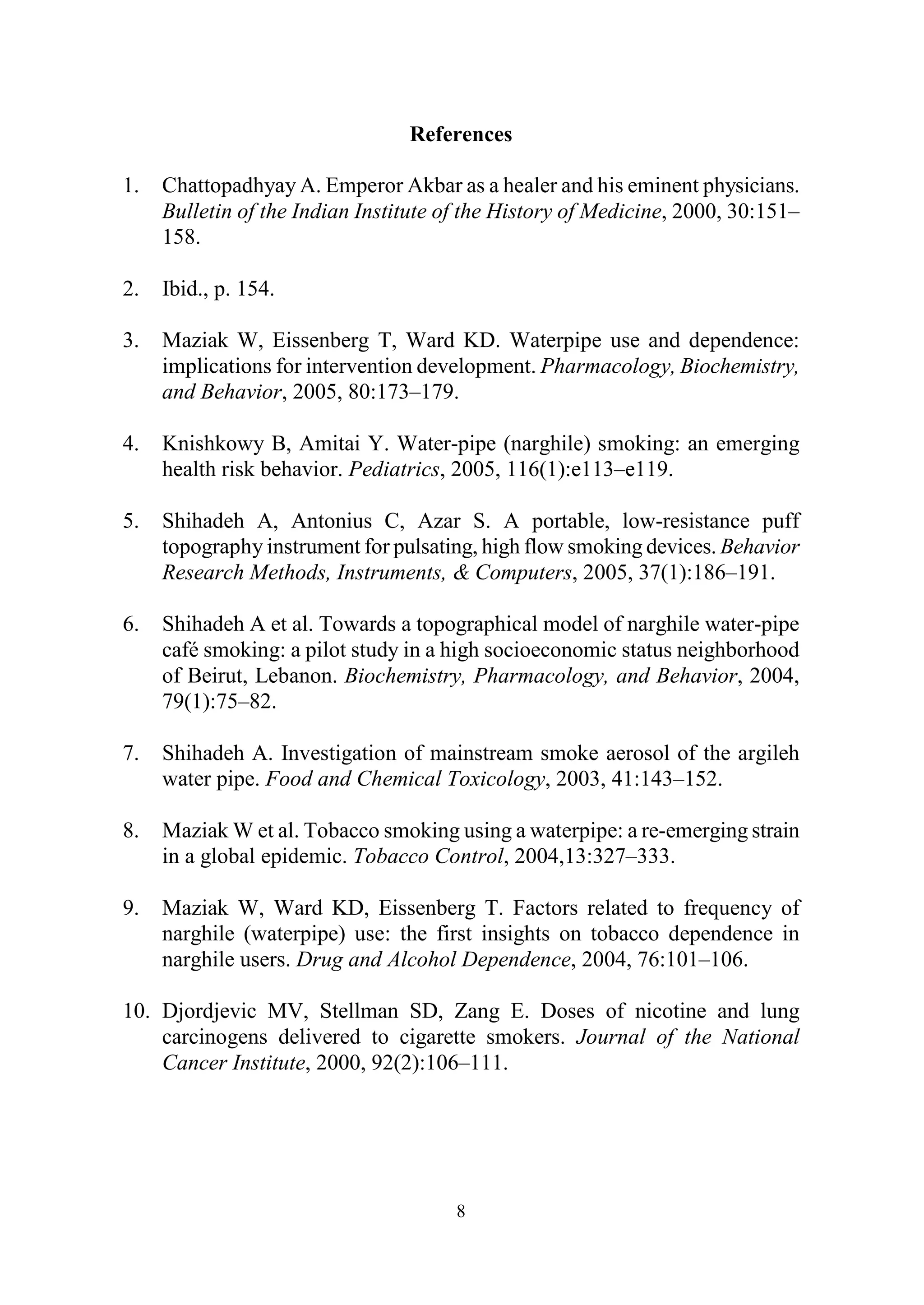 Waterpipe recommendation final | PDF