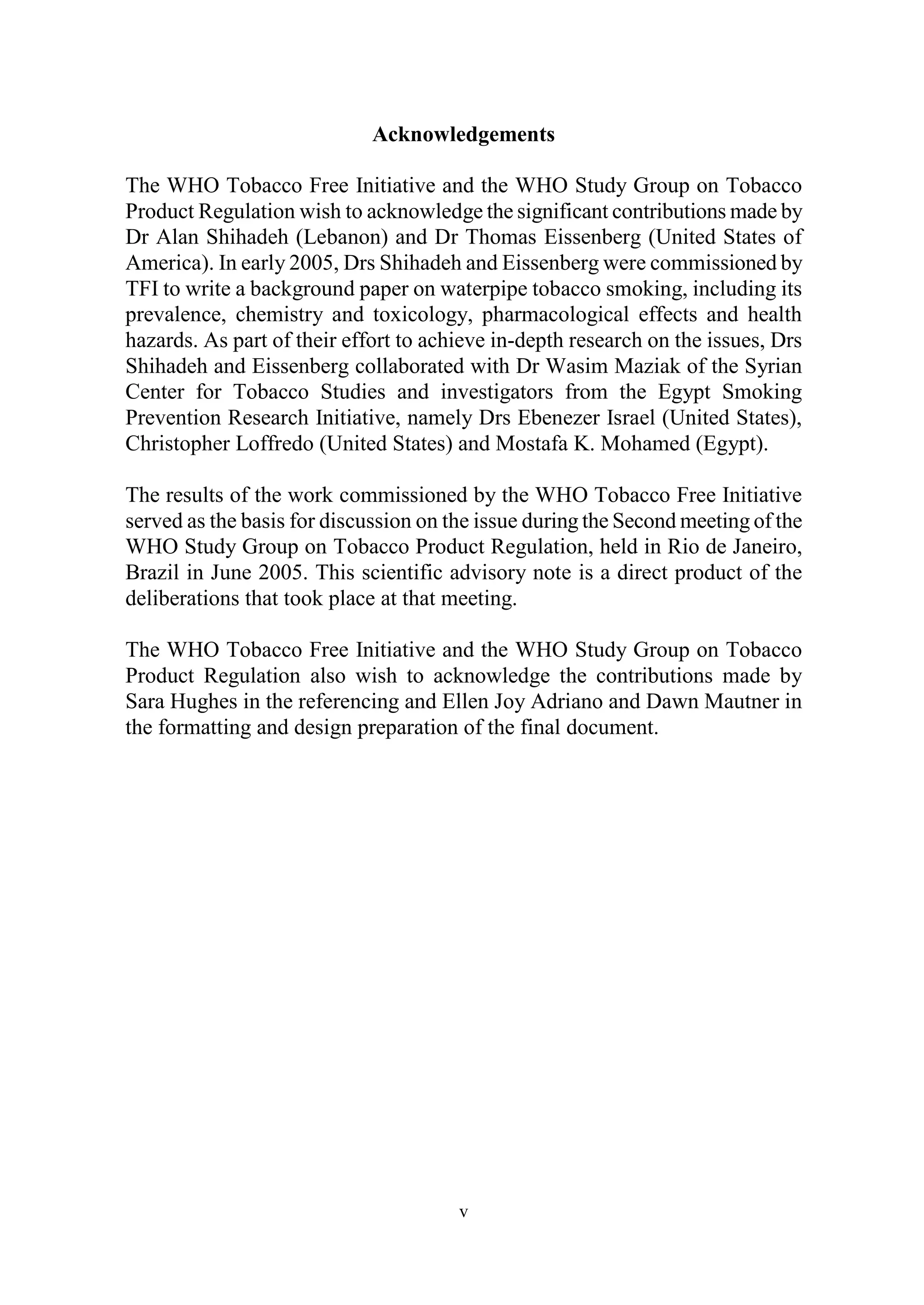 Waterpipe recommendation final | PDF