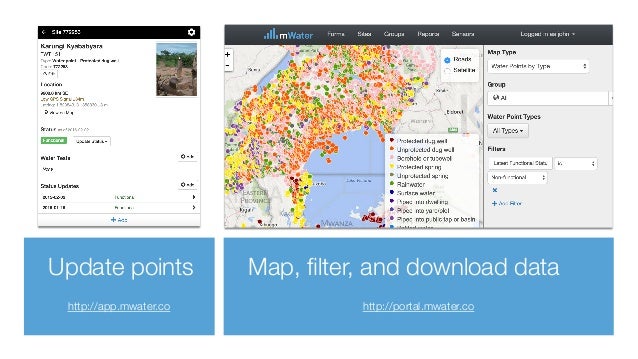 mWater - Water point data exchange presentation