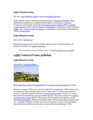 Water Pollution | DOC | Indoor Environmental Quality | Home & Garden