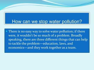 Water pollution (Environmental Science) Grade 7 | PPTX