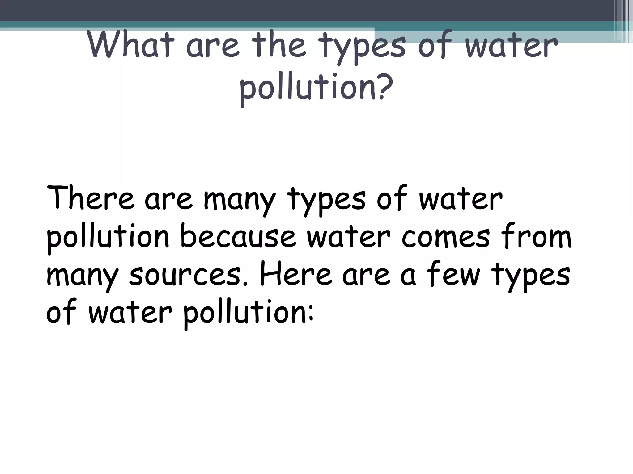 Water Pollution | PPT