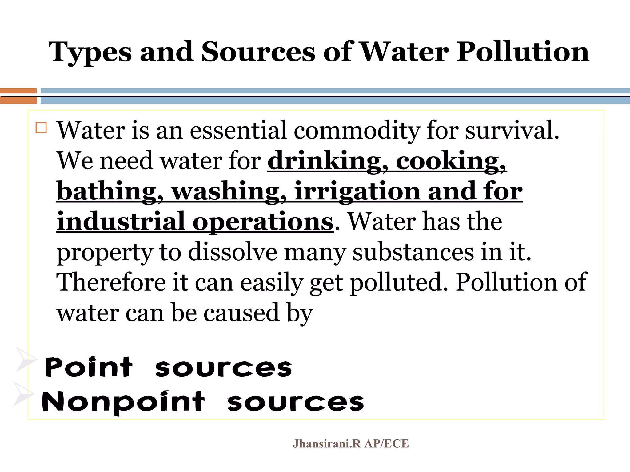 Water pollution | PPT | Indoor Environmental Quality | Home & Garden