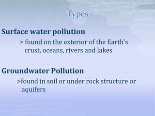 Water pollution | PPTX