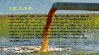 Water pollution | PPTX | Environmental Services Industry | Industries