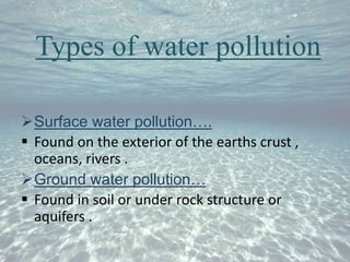 Water pollution | PPTX