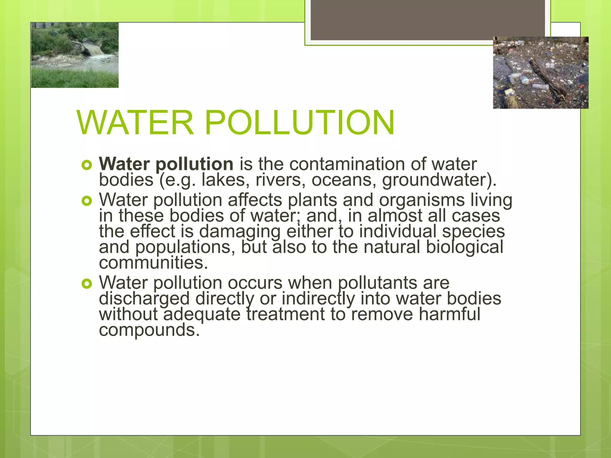 Water pollution | PPTX