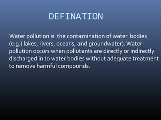 Water pollution | PPT