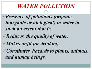 Water pollution | PPTX