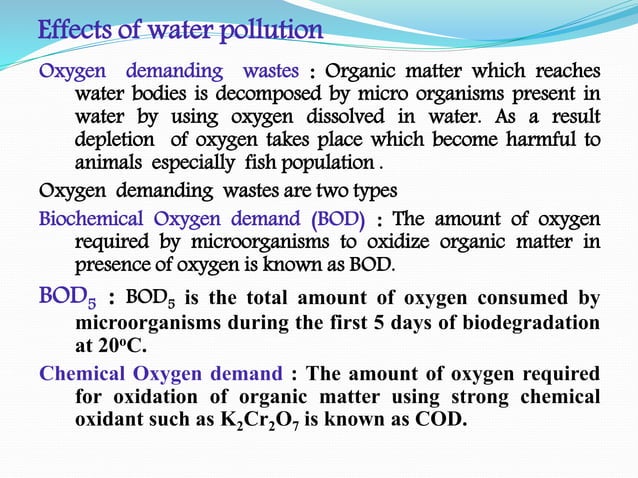 Water Pollution (Environmental Science) | PPTX | Indoor Environmental ...