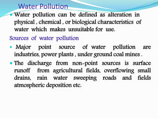 Water Pollution (Environmental Science) | PPT