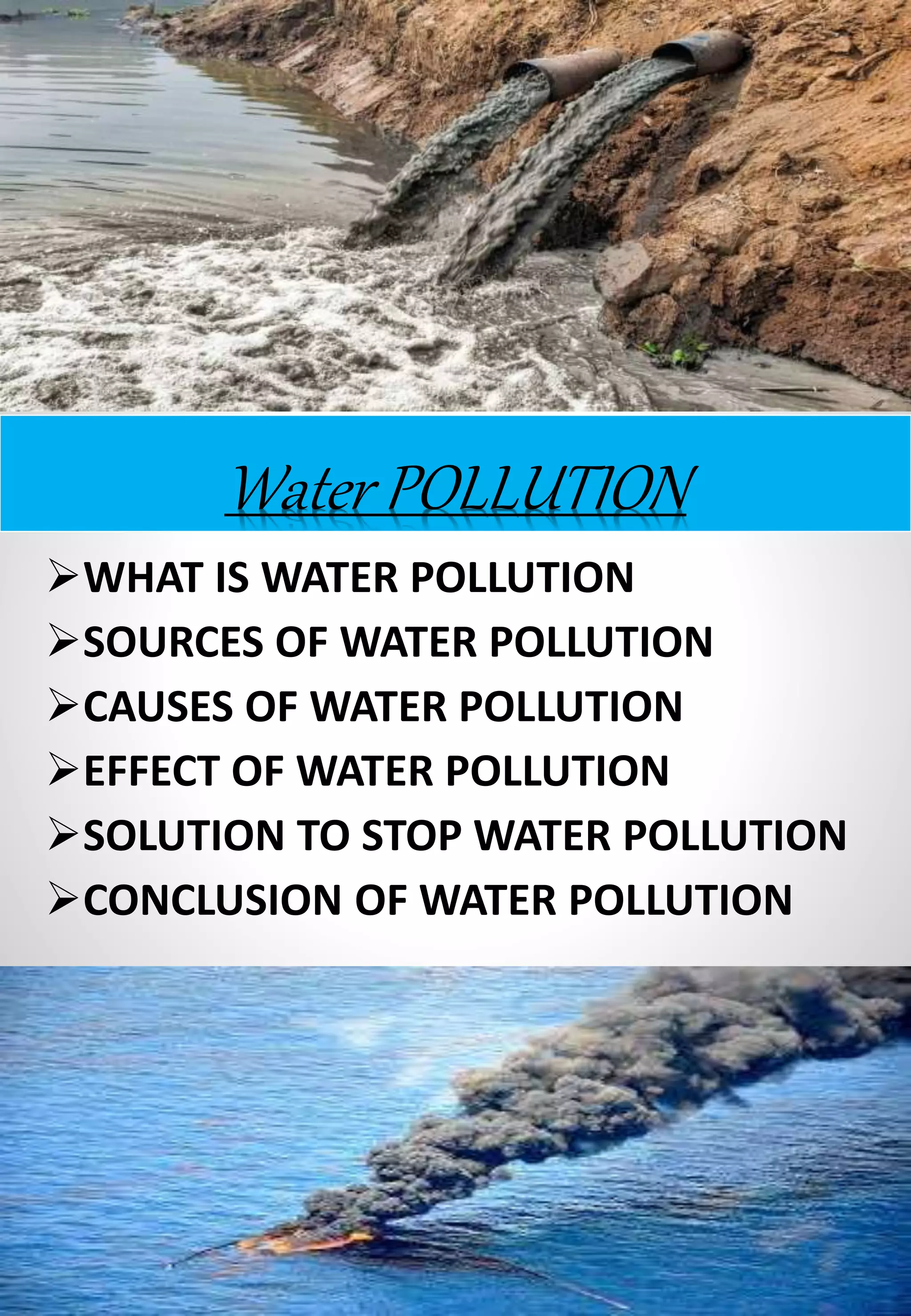 Water pollution ppt | PPTX