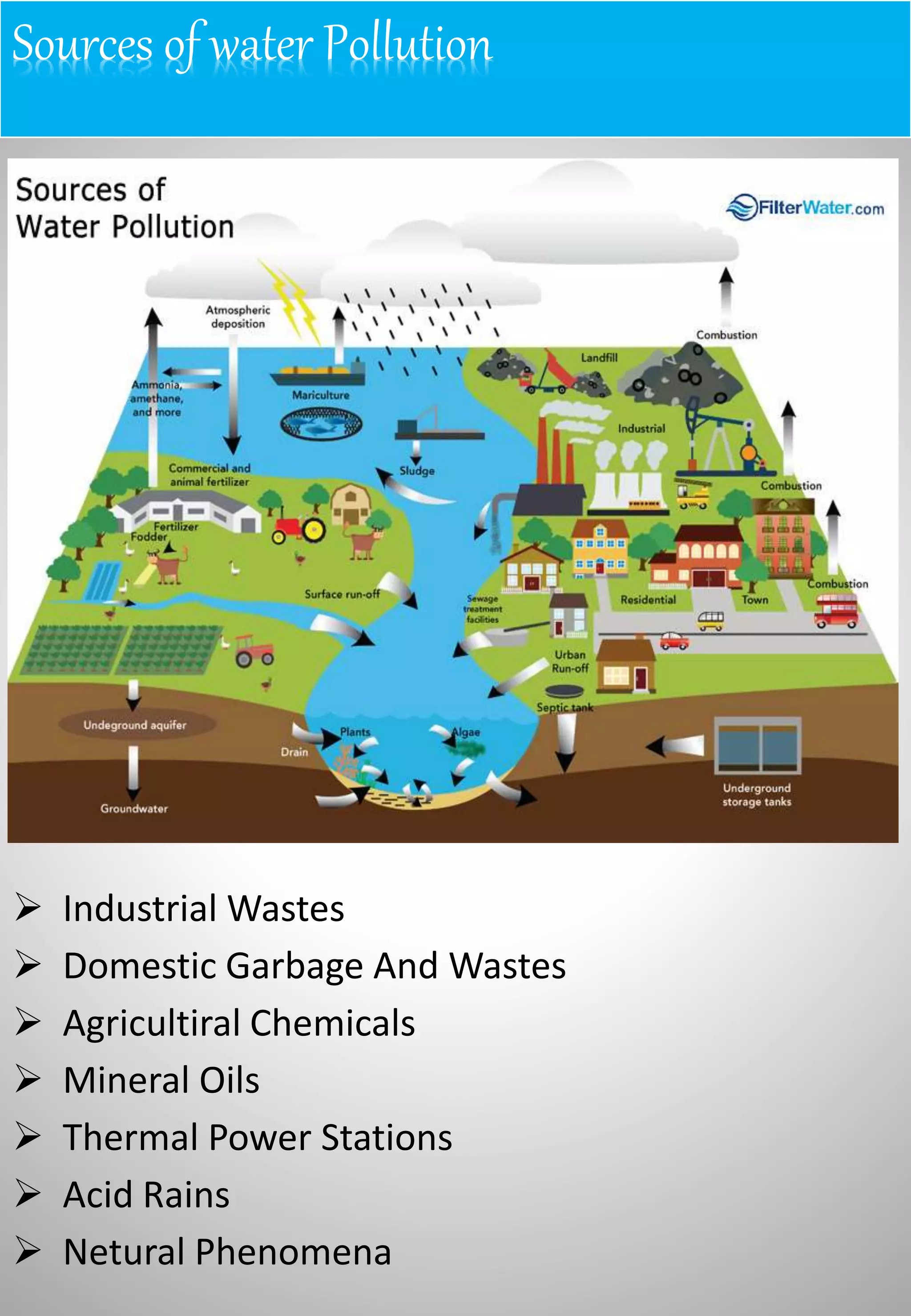 Causes Of Water Pollution Diagram