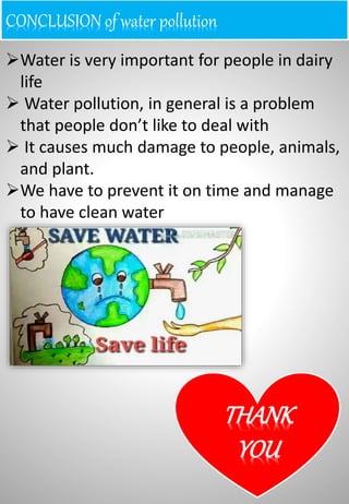 Water pollution ppt | PPTX
