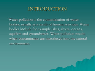 Water pollution | PPT