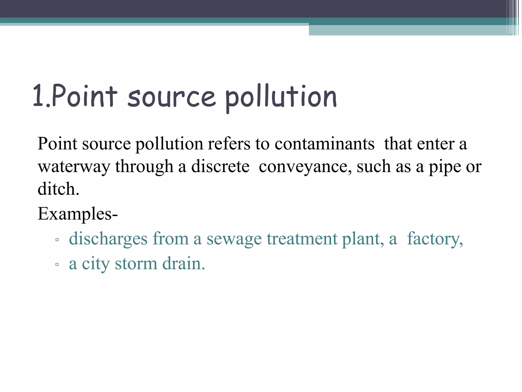 Water pollution- Sources and Causes | PPTX